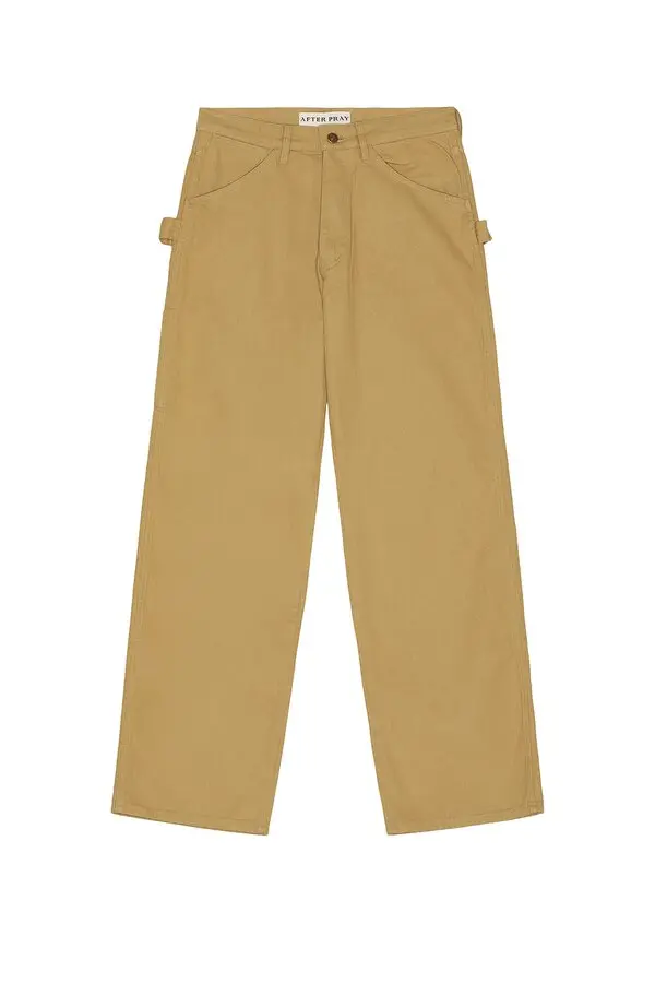 AFTER PRAY Neo Washed Work Pants - Beige