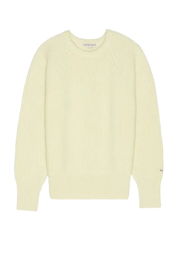 AFTER PRAY Rover Patched Knit Crew Neck Sweater