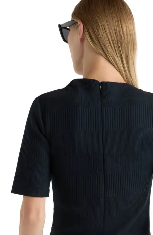 Modern Citizen Pauline Ribbed Top - Navy