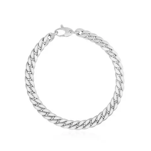THE LOVERY FINE JEWELRY 14k Gold Cuban Link Bracelet - White Gold