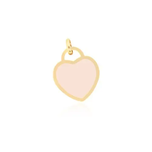 THE LOVERY FINE JEWELRY Heart Padlock Charm - Pink Pearl