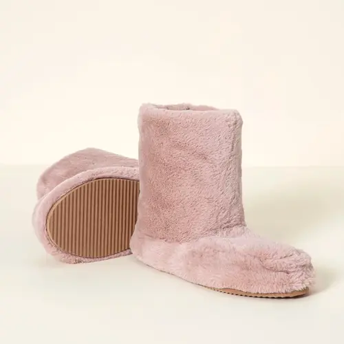 UNCOMMON GOODS Cozy Lavender Warming Booties - Blush Pink