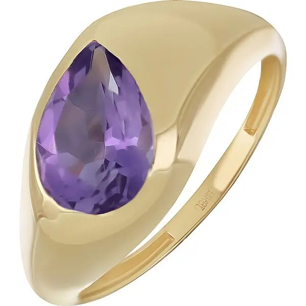 Bony Levy 14k Gold Topaz Ring - 14k Yellow Gold/amethyst