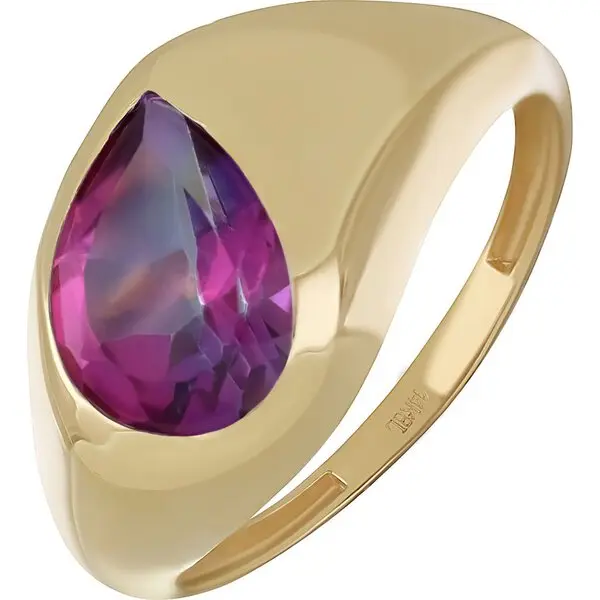 Bony Levy 14k Gold Topaz Ring - 14k Yellow Gold/pink Topaz