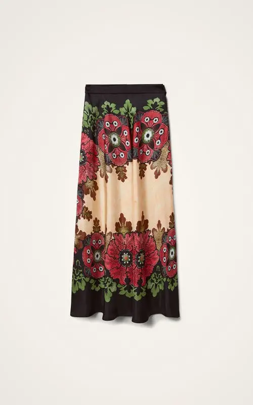LA DUBLEJ Sarong Placée Skirt