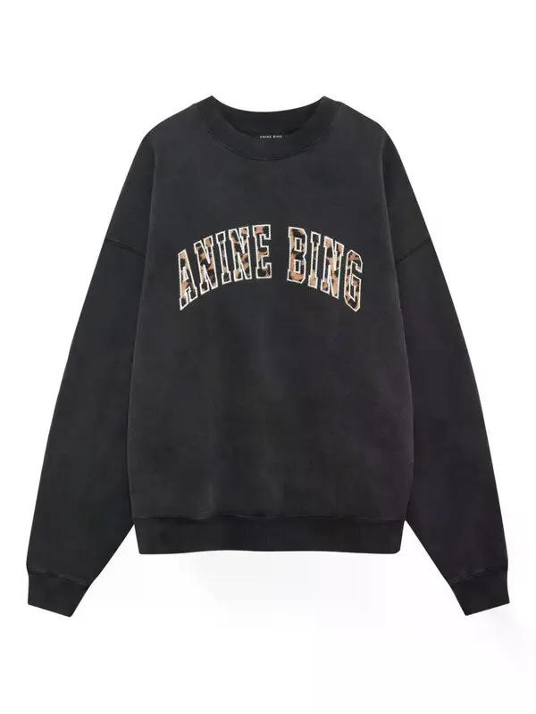 ANINE BING Logo-print Sweatshirt - Black