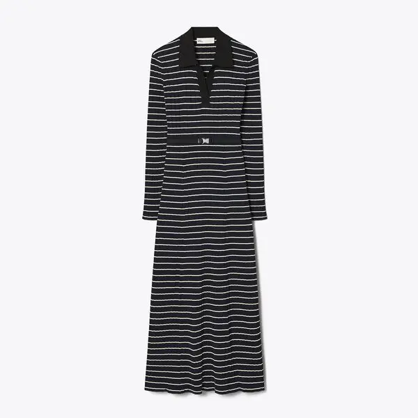 Tory Burch Cotton Knit Polo Dress