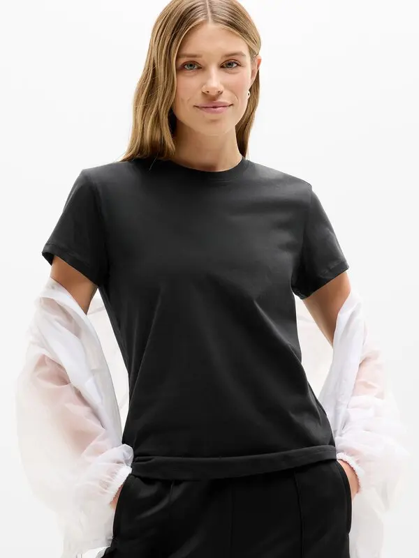 Athleta Cotton Classic Tee - Black