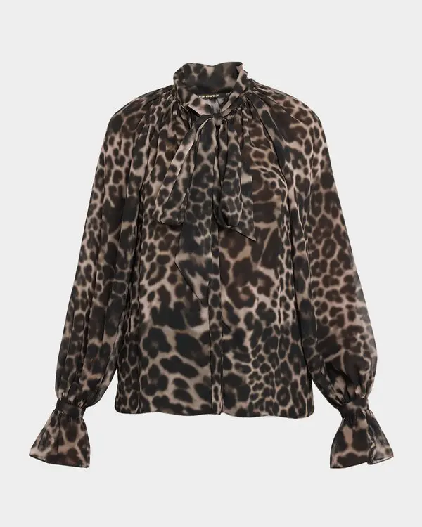 Kobi Halperin Davi Leopard-print Blouse