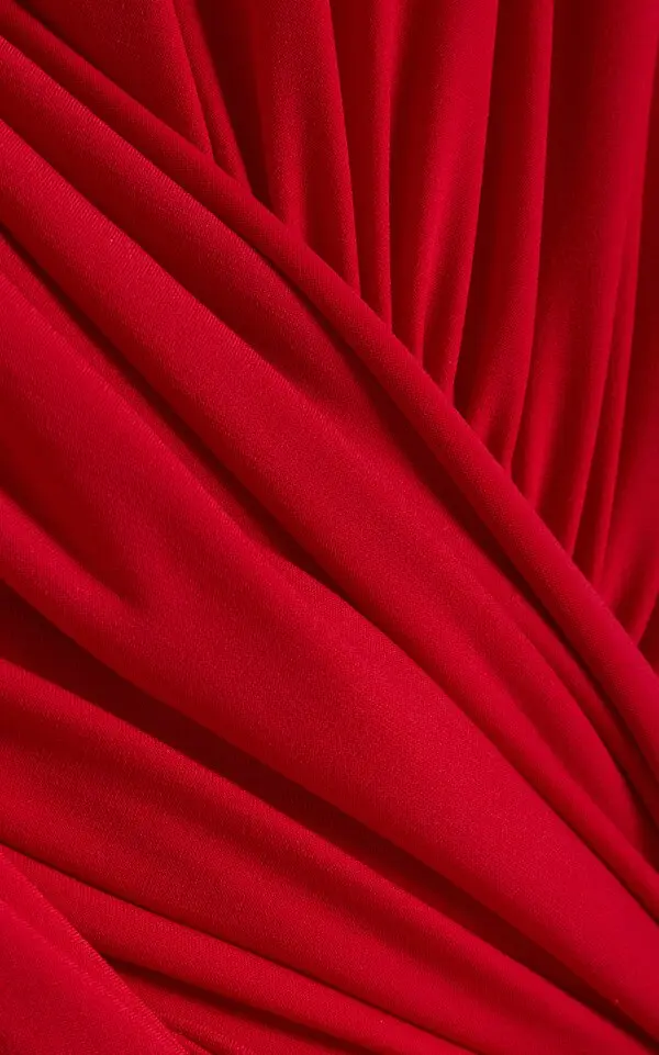 Brandon Maxwell Isadora Knot-detailed Maxi Dress - Red