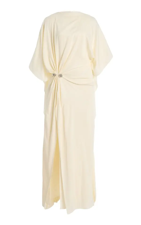 Brandon Maxwell The Lucia Draped Maxi Dress