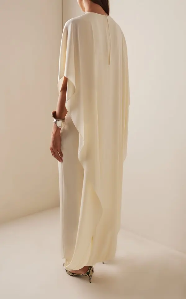 Brandon Maxwell The Lucia Draped Maxi Dress