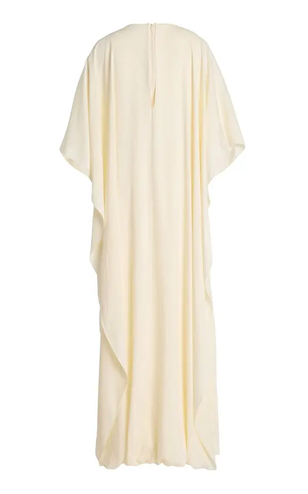 Brandon Maxwell The Lucia Draped Maxi Dress