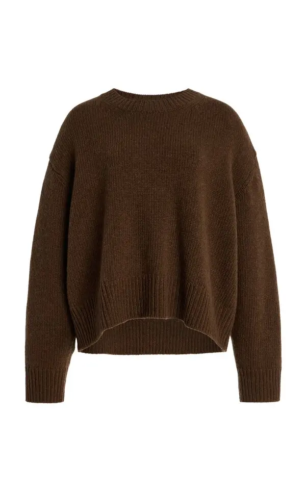 NILI LOTAN Haisley Lambswool Sweater - Brown