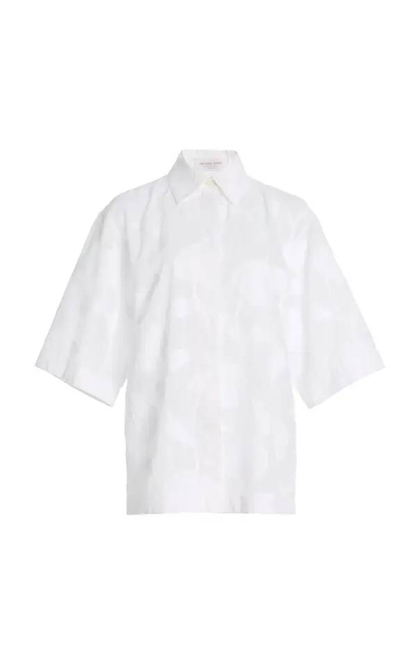 Michael Kors Fil Coupé Collared Shirt