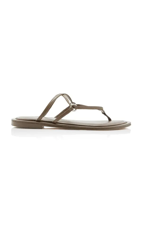 A.emery Nanaka Leather Sandals - Brown