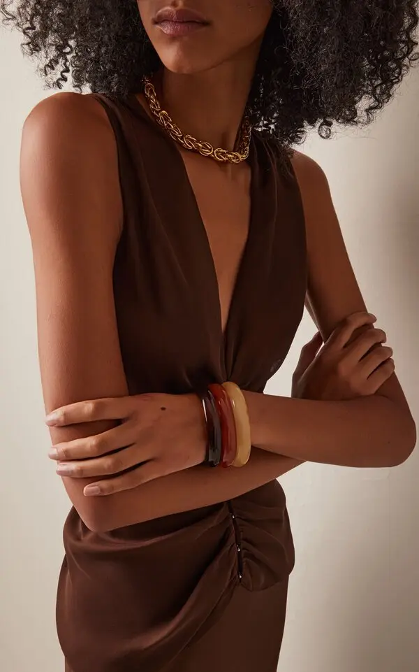 BEN-AMUN Set-of-three Resin Bangles