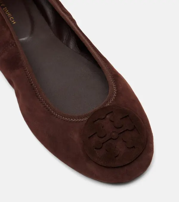 Tory Burch Reva Travel Suede Ballet Flats