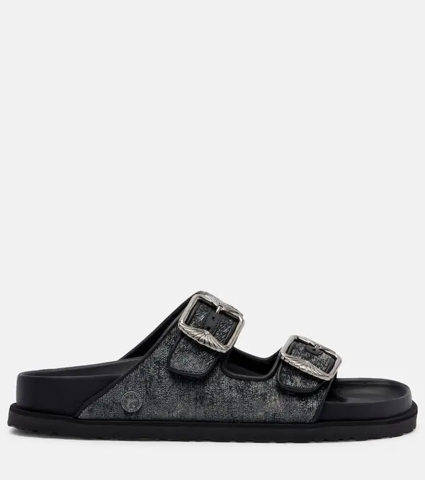 BIRKENSTOCK Arizona Velvet Sandals - Grey