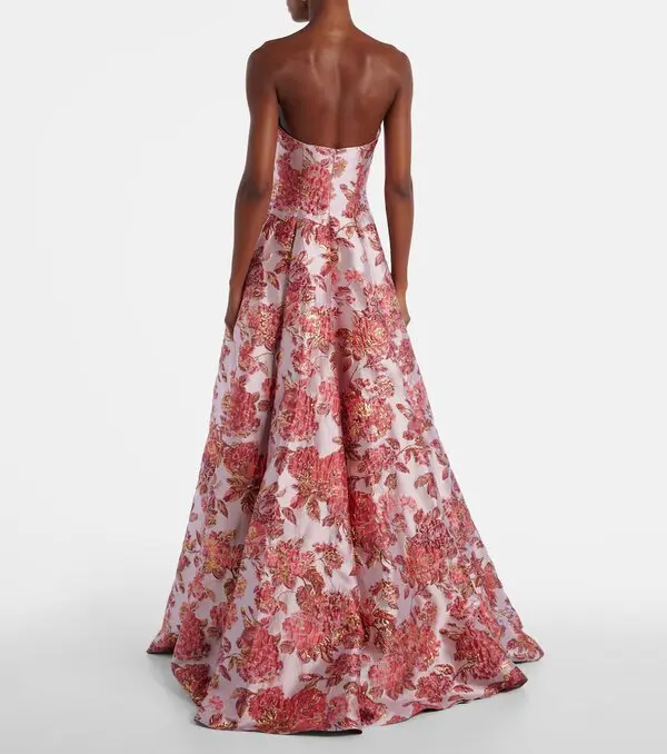 MARKARIAN Laila Floral Brocade Gown