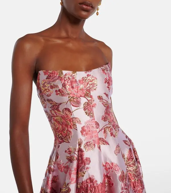 MARKARIAN Laila Floral Brocade Gown