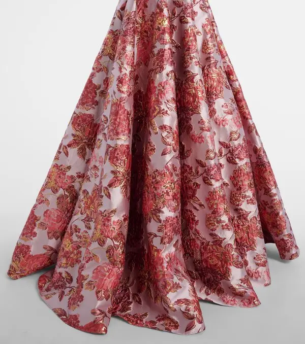 MARKARIAN Laila Floral Brocade Gown