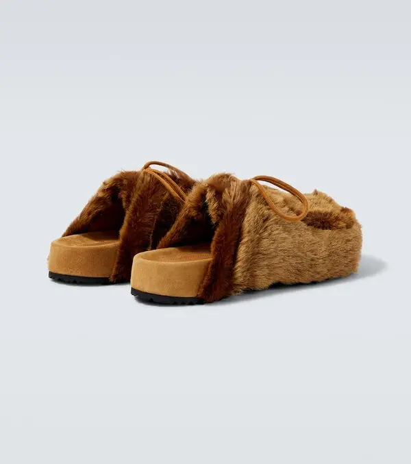 Dries Van Noten Shearling Clogs