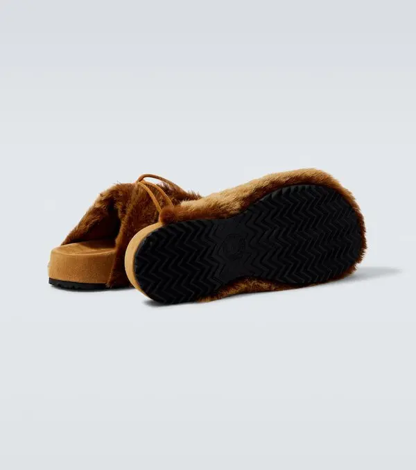 Dries Van Noten Shearling Clogs