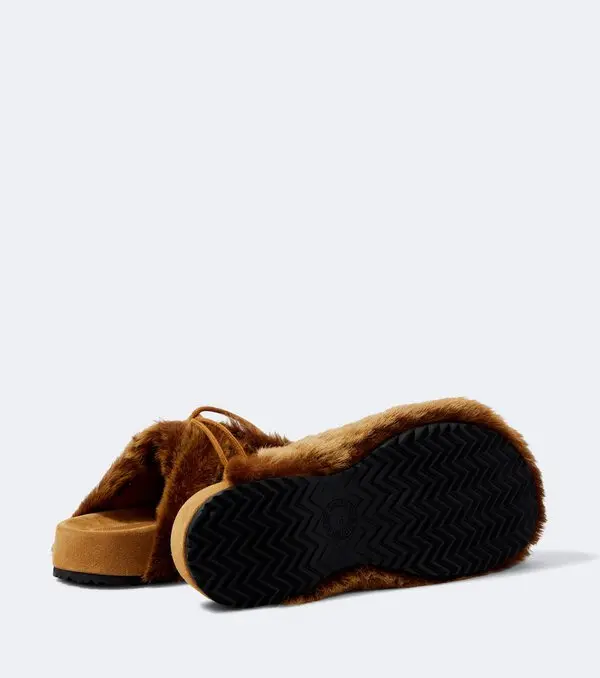 Dries Van Noten Shearling Clogs