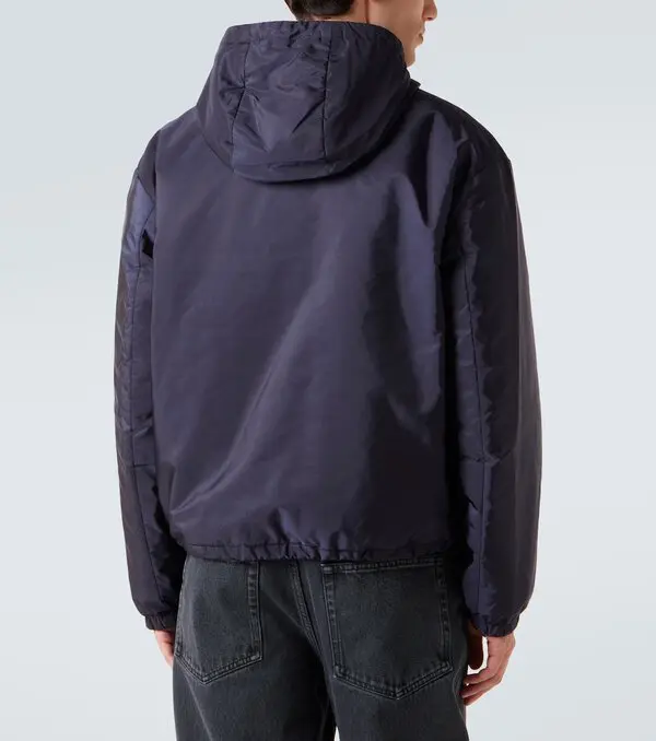 Prada Hooded Re-nylon Jacket - Blue
