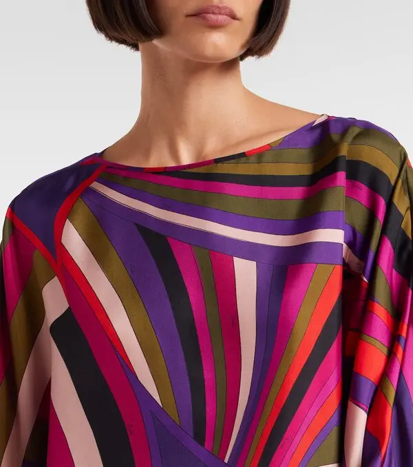 Emilio Pucci Iride Silk Satin Minidress - Multicoloured