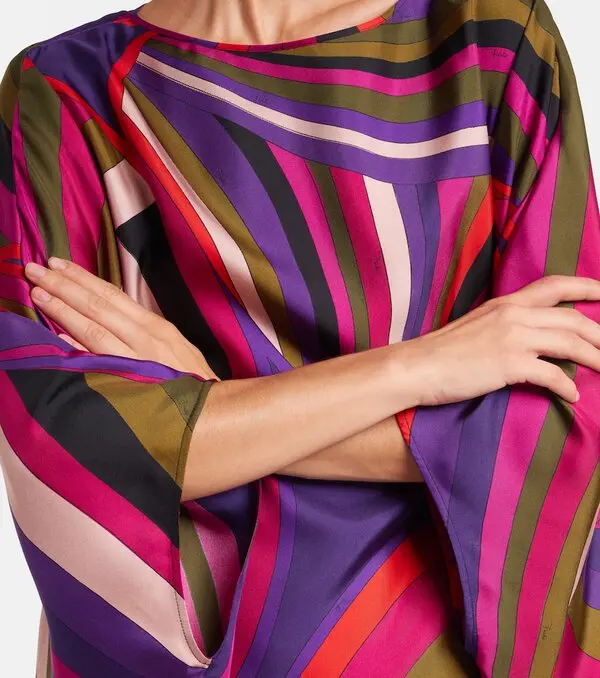 Emilio Pucci Iride Silk Satin Minidress