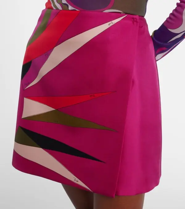Emilio Pucci Stella Silk Wrap Skirt - Multicoloured