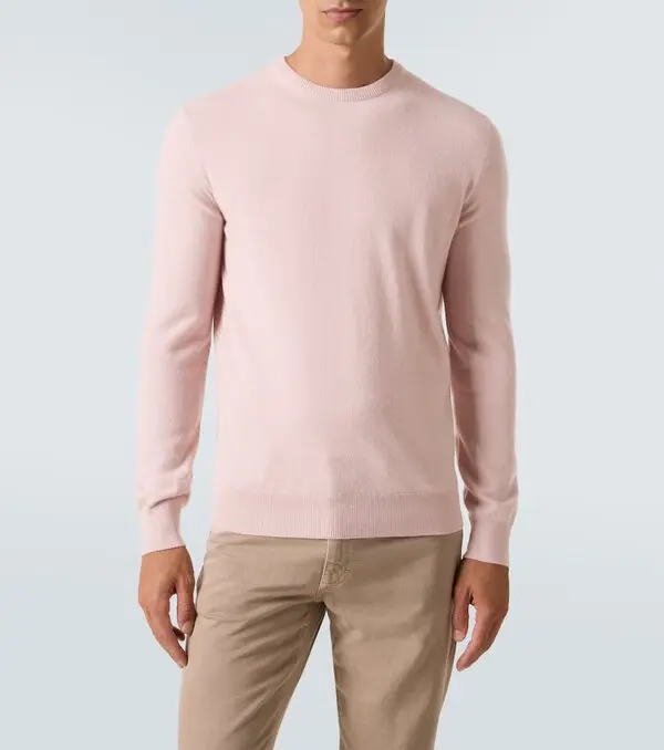 Zegna Cashmere Crewneck Sweater - Pink