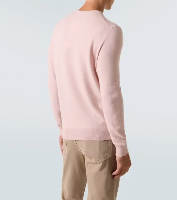 Zegna Cashmere Crewneck Sweater - Pink