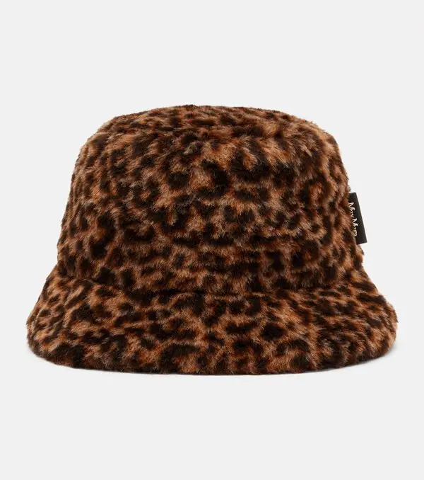 Max Mara Alpaca, Wool, And Silk Bucket Hat - Brown