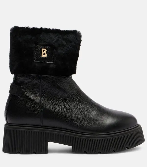 Bogner Turin Shearling-lined Leather Ankle Boots