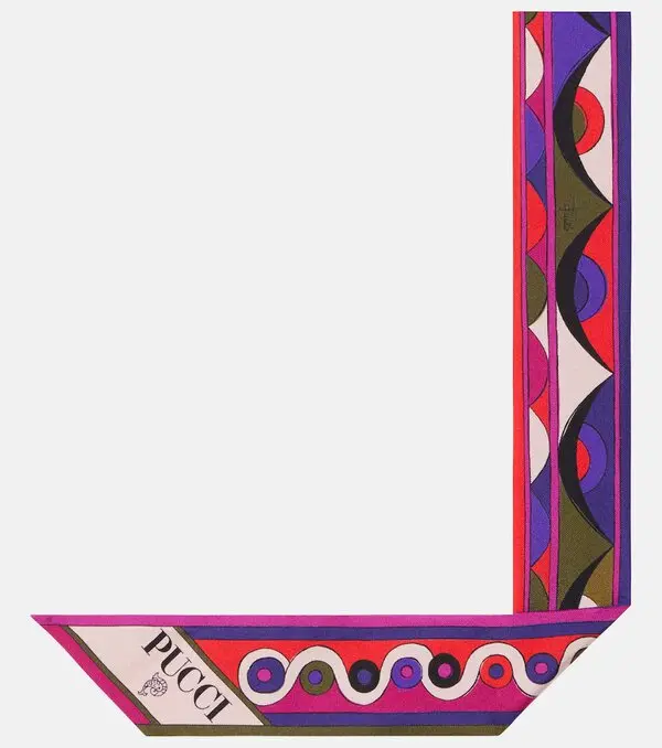 Emilio Pucci Iride Silk Twill Scarf - Multicoloured