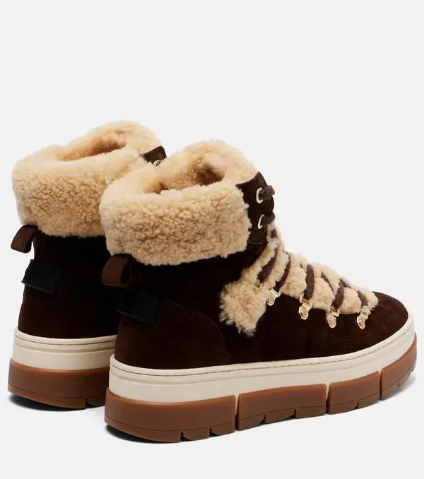 Bogner Vaduz Suede And Shearling Ankle Boots