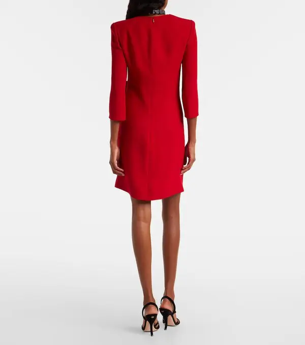 Valentino Garavani Bow-detail Silk Minidress - Red