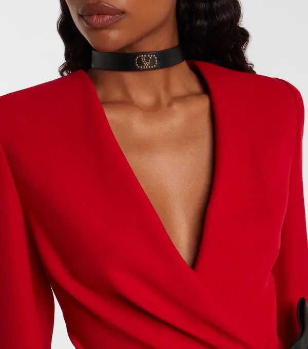 Valentino Garavani Bow-detail Silk Minidress - Red