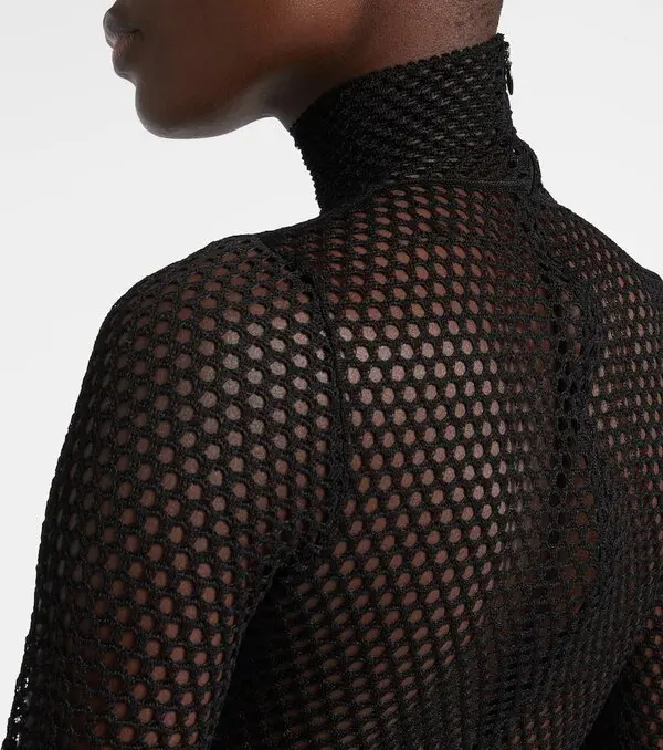 Givenchy Logo Mesh Bodysuit