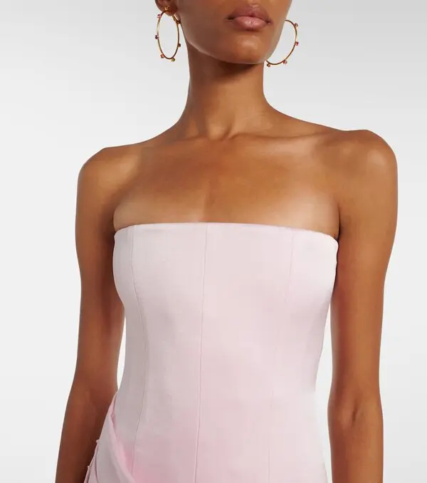Alex Perry Draped Bustier Gown