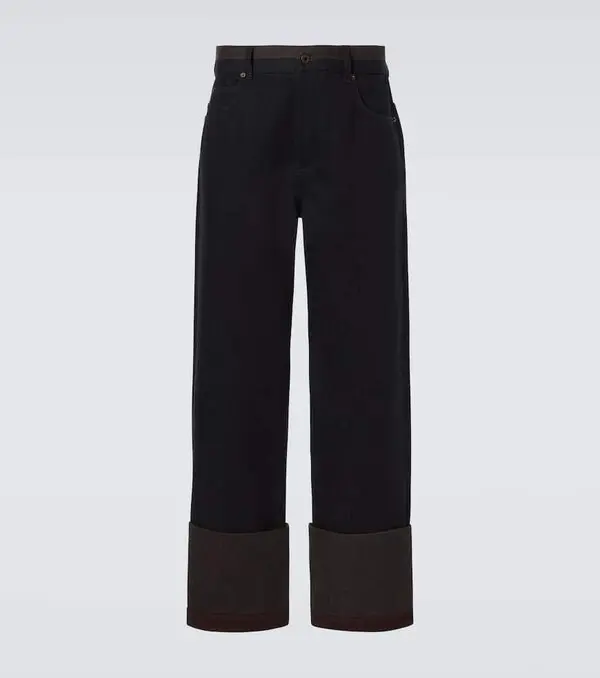 Loewe Colorblocked Wide-leg Jeans