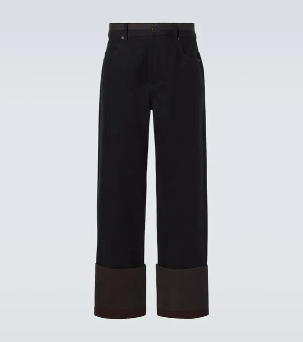 Loewe Colorblocked Wide-leg Jeans
