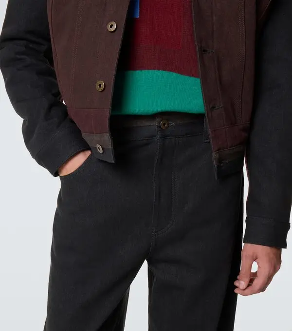Loewe Colorblocked Wide-leg Jeans