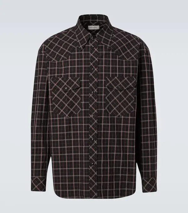 LEMAIRE Checked Cotton Shirt