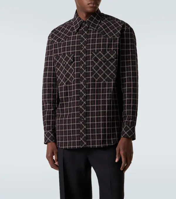 LEMAIRE Checked Cotton Shirt