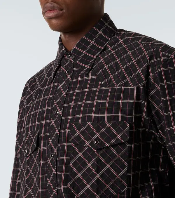 LEMAIRE Checked Cotton Shirt