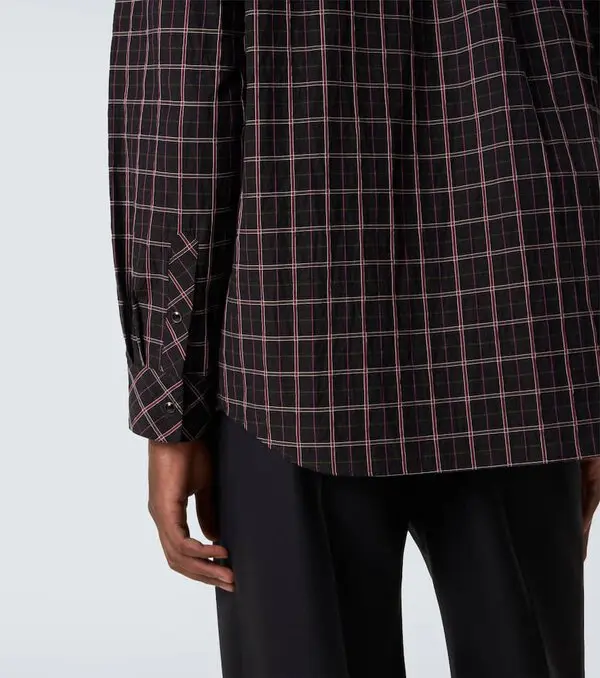 LEMAIRE Checked Cotton Shirt